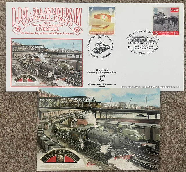 LIVERPOOL D DAY Anniversary Football Firsts ‘Large’ Dawn First Day ...