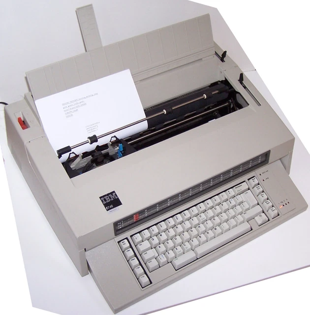 IBM 6746 WHEELWRITER Electric Typewriter A4, A3 Printer USA Year 1989 £ ...