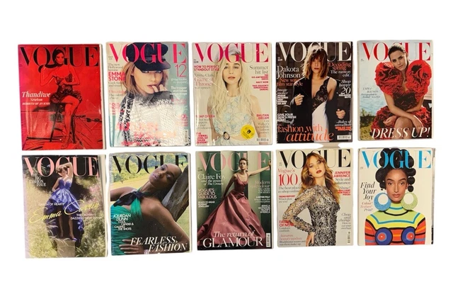BUNDLE OF 10 Vogue Magazines Various Dates and Months – See Details £65 ...