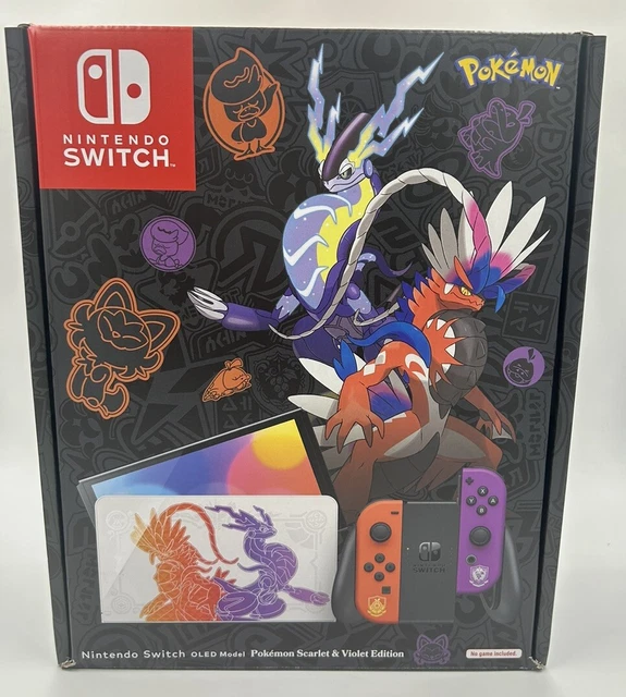 BRAND NEW NINTENDO Switch Oled Console Pokemon Scarlet & Violet Edition ...