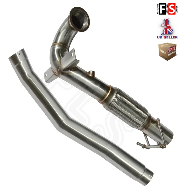 VW GOLF R Mk7 Tsi Estate Hatchback Stainless Steel Decat Exhaust ...