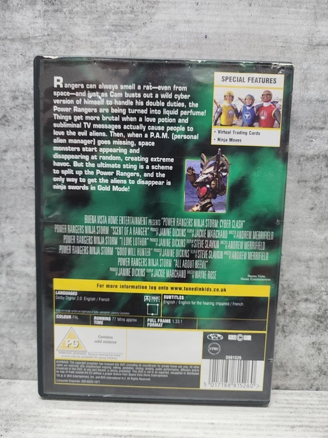 POWER RANGERS NINJA Storm DVD Cyber Clash £8.70 - PicClick UK