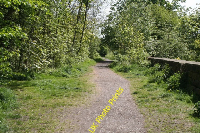 PHOTO A2 HELMSHORE: Trackbed of former railway Haslingden Looking south ...