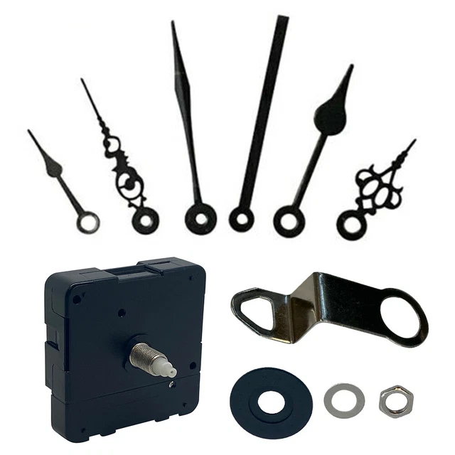 NEW OK888 QUARTZ 24 Hour 24hr Clock Movement Mechanism With Hands 9.5mm ...