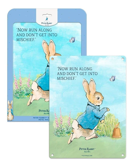 PETER RABBIT NOW Ru Par Beatrix Potier Licence Grand Acier Signe 40cm x ...