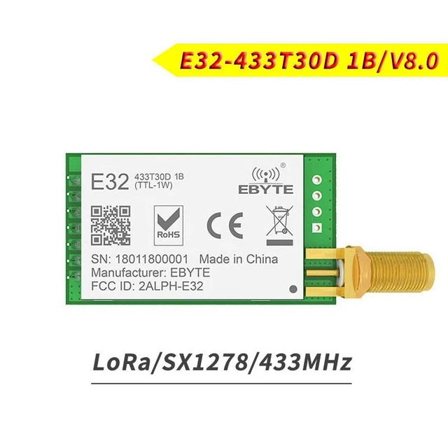 HIGH POWER 433MHZ Transceiver Module E32 433T30D for Reliable ...