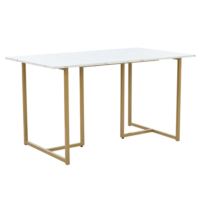 TABLE À MANGER structure métallique table de cuisine table pour salle à ...