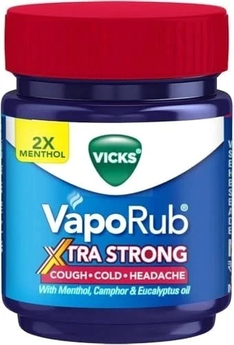 VICKS VAPORUB XTRA Strong 50 ml × 3 | Cold Cough Relief Balm | Free ...