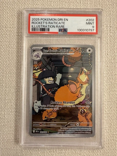 2025 POKEMON SV Destined Rivals DRI EN Team Rocket's Raticate #202/182 ...