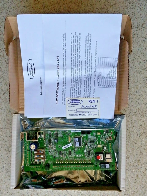 HONEYWELL ADEMCO MICROTECH Accord XPC Alarm Steuerplatine PCB v1.46 REF ...