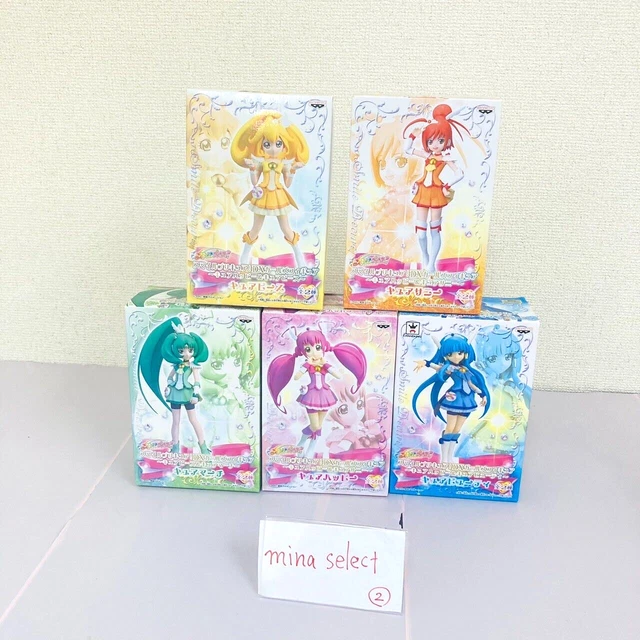 GLITTER FORCE SMILE Precure Cure DX Girls Figure Set 5 Cure Doll Pretty ...