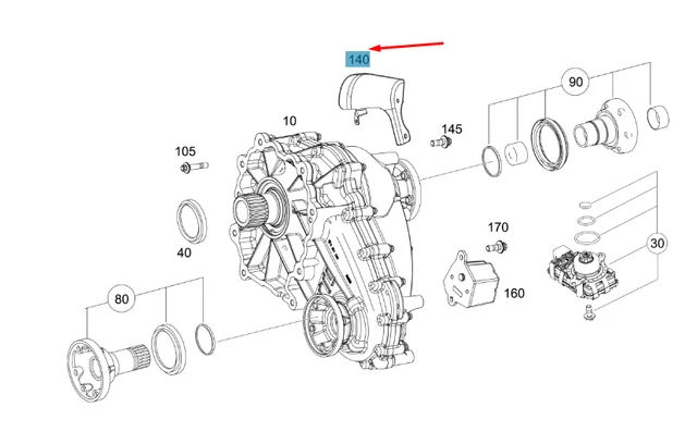 NEW MERCEDES-BENZ GLE W167 Transfer Case Screening Plate A1672710500 £ ...