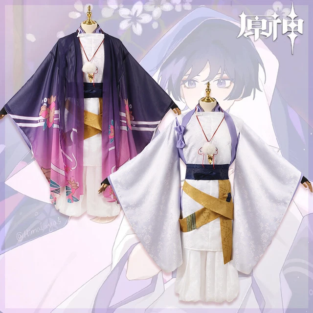 GENSHIN IMPACT SCARAMOUCHE Cosplay Costume Kunikuzushi Wig Balladeer ...
