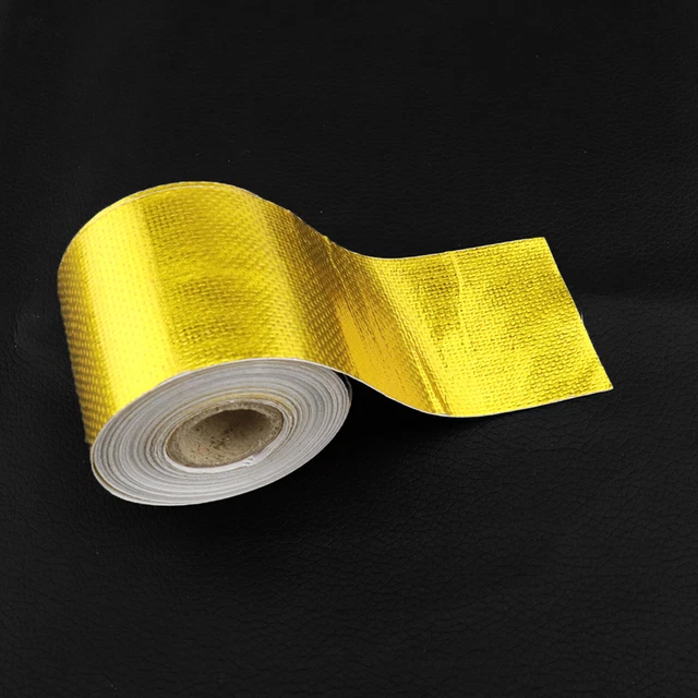 5MX5CM-GOLD-ROLL-ADHESIVE-REFLECTIVE-HIGH-TEMPERATURE-HEAT-SHIELD-WRAP ...