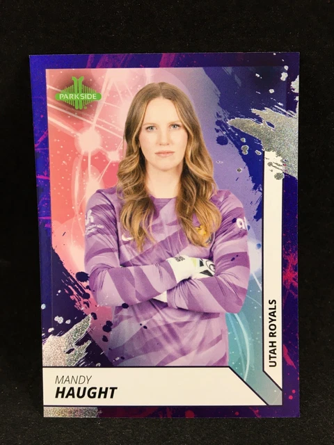 MANDY HAUGHT 2024 Parkside NWSL Vol 1 PURPLE SHIMMER FOIL /10 SP #59 ...