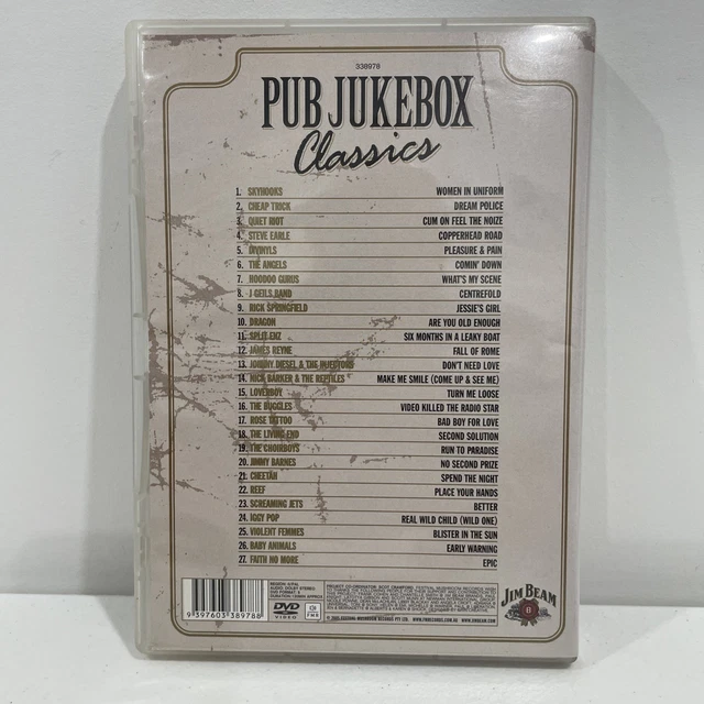 JIM BEAM PUB Jukebox Classics (DVD, 2006) Region 4 # Sing along $10.00 ...