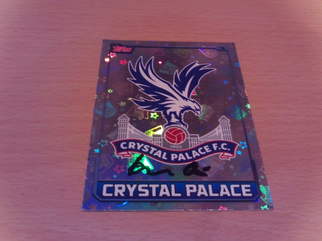 SIGNED CRYSTAL PALACE badge by ex player lan cox £1.00 - PicClick UK