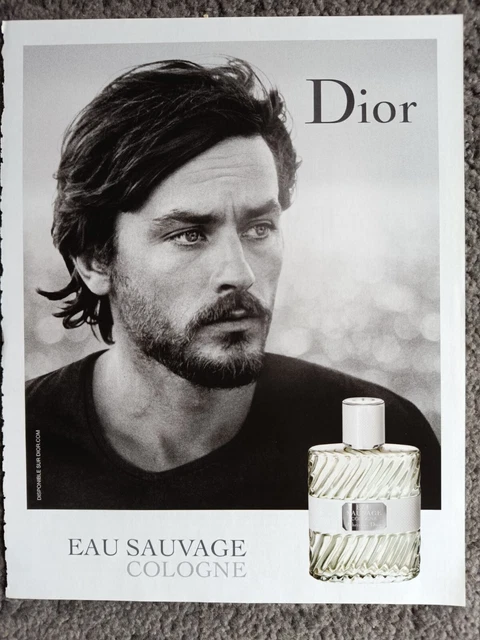 ALAIN DELON - Publicité de presse parfum Dior Eau Sauvage Cologne 2016 ...