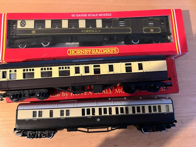 HORNBY COACHES 'URSULA& BOXED & GUARDS VAN & TRIANG TORBAY EXPRESS ...