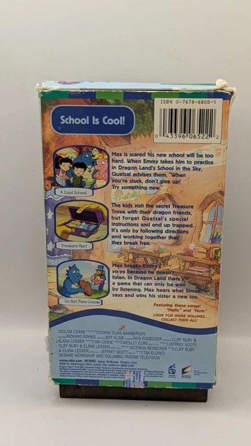 DRAGON TALES: SCHOOL is Cool VHS - 2001 Sony Pictures Sesame Workshop ...