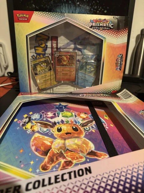 POKEMON PRISMATIC EVOLUTIONS (BINDER, POSTER, and promo cards only ...