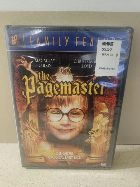 THE PAGEMASTER WIDESCREEN DVD 1994 20th Century Fox New Sealed Macaulay ...
