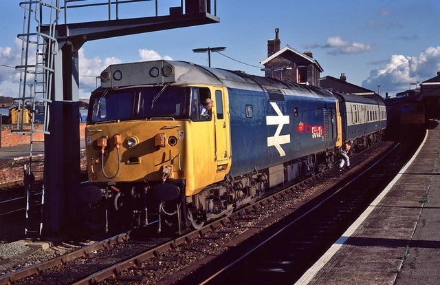 ORIGINAL 35MM SLIDE BR Class 50 no.50027 at Salisbury +rights for use £ ...
