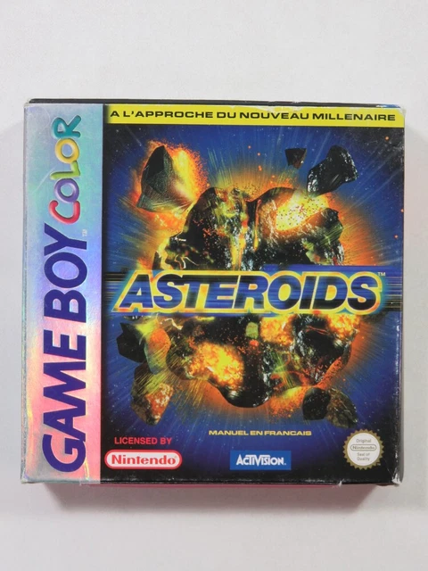 ASTEROIDS NINTENDO GAMEBOY Color (Gbc) Fra (Complete - Good Condition ...