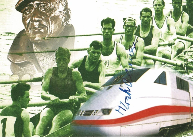 AUTOGRAMM KRAFT SCHEPKE Olympiasieger 1960 Ruderer Deutschlandachter ...