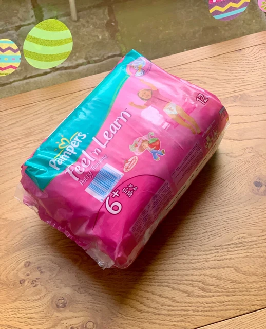 VINTAGE 2006 DIAPERS Pampers Feel n Learn 12 nappies 17+ kgs New ...