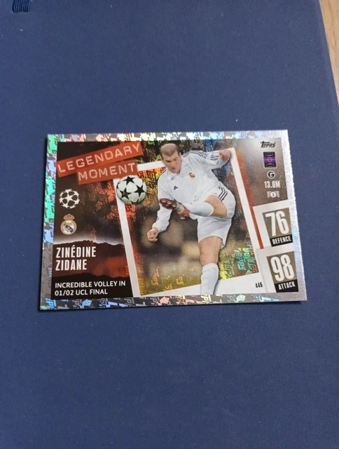ZINEDINE ZIDANE TOPPS Match Attax 23/24 Legendary Moment Card No 446 Mint & Rare £4.88 - PicClick UK