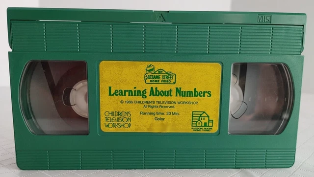 MY SESAME STREET Learning About Numbers Kids VHS Video 1986 £14.54 ...