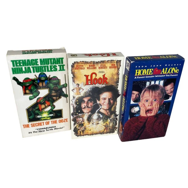 LOT VHS VINTAGE - Crochet, Home Alone, Teenage Mutant Ninja Turtles II ...