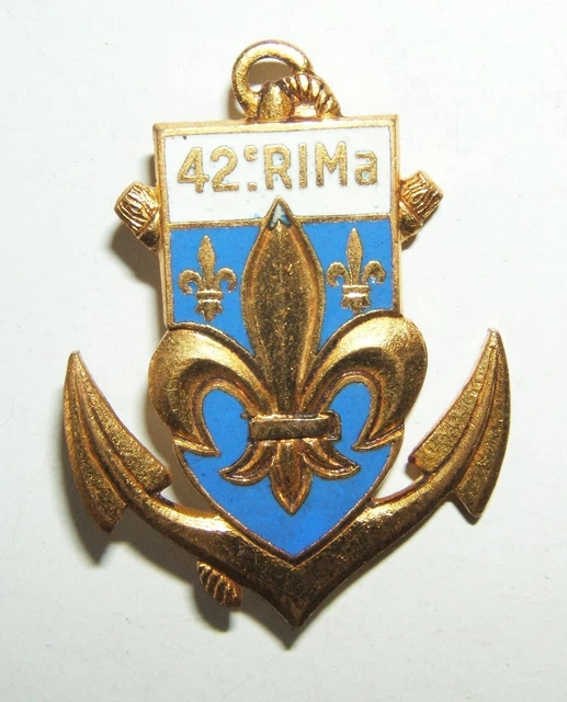 INSIGNE 42° REGIMENT D'INFANTERIE DE MARINE - Drago EUR 20,00 - PicClick IT