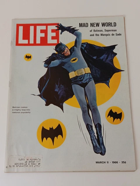LIFE MAGAZINE MARCH 11, 1966 Mad New World Batman Superman £48.18 ...