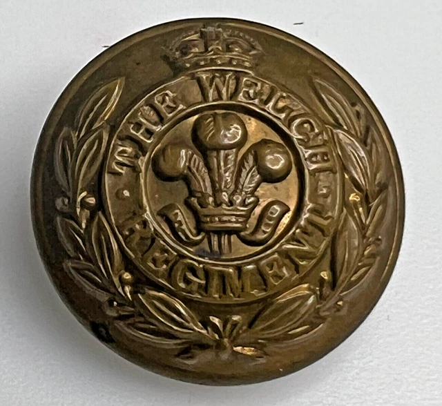 WW2 THE WELCH Regiment Brass Button 25 mm W Dowler £6.00 - PicClick UK