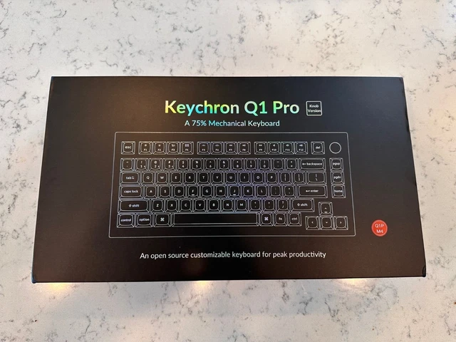 KEYCHRON Q1 PRO - QMK/VIA Mechanical Keyboard - Carbon Black - Bannana ...