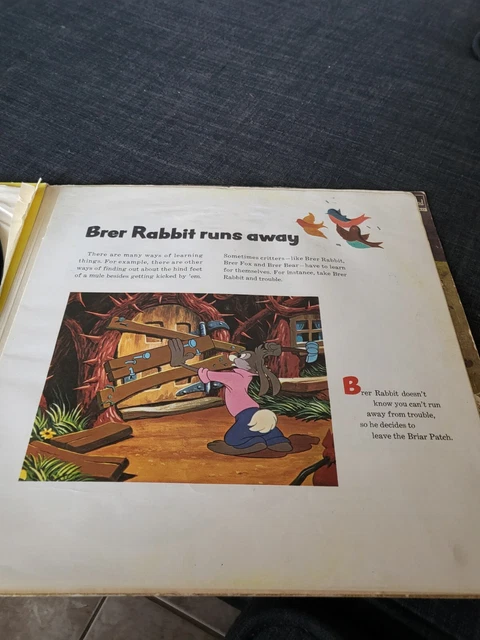 &WALT DISNEY BRER Rabbit" LP 1976 3907 Song Of The South Uncle Remus ...