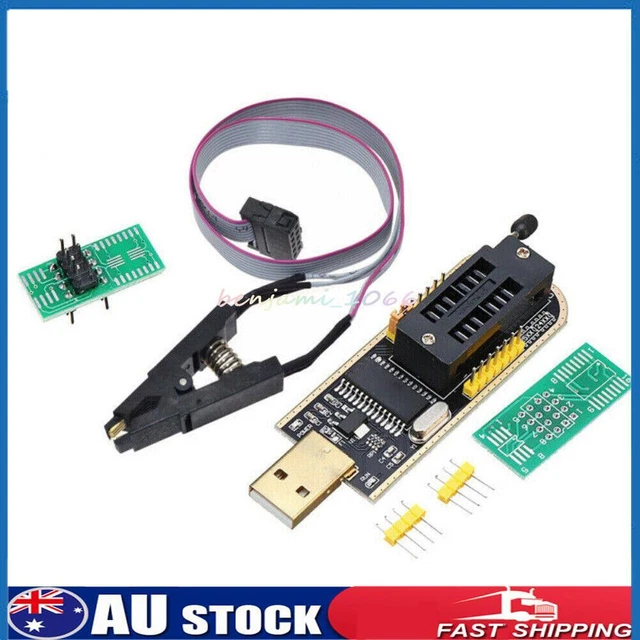 1SET USB PROGRAMMER CH341A Series Burner Chip 24-EEPROM BIOS Writer 25 ...