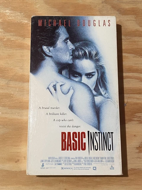 BASIC INSTINCT VHS 1992 Sharon Stone Michael Douglas Thriller Action ...