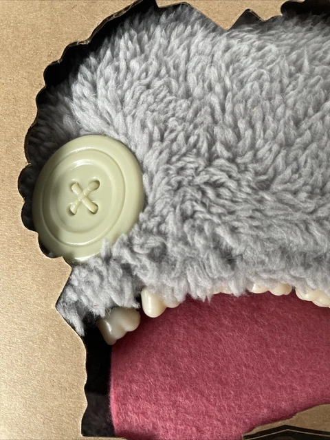 FUGGLER FUNNY UGLY Monster Grey Fur Grin Grin SNUGGLER EDITION Plush ...
