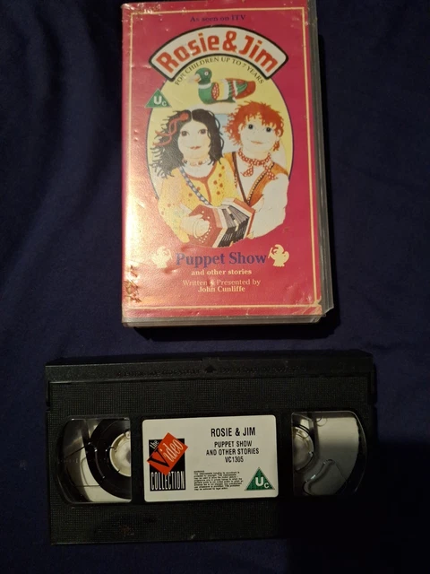 ROSIE AND JIM - Puppet Show VHS CITV 1990's Ragdoll Productions £12.99 ...