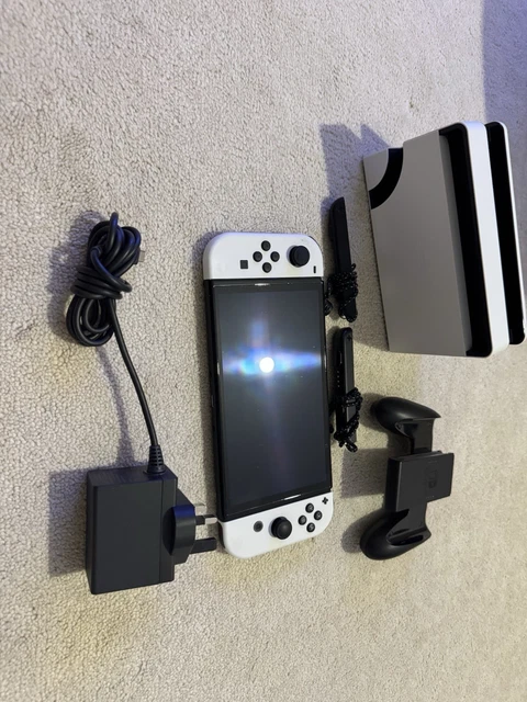 NINTENDO SWITCH OLED Model HEG-001 Handheld Console - 64GB - White £219 ...