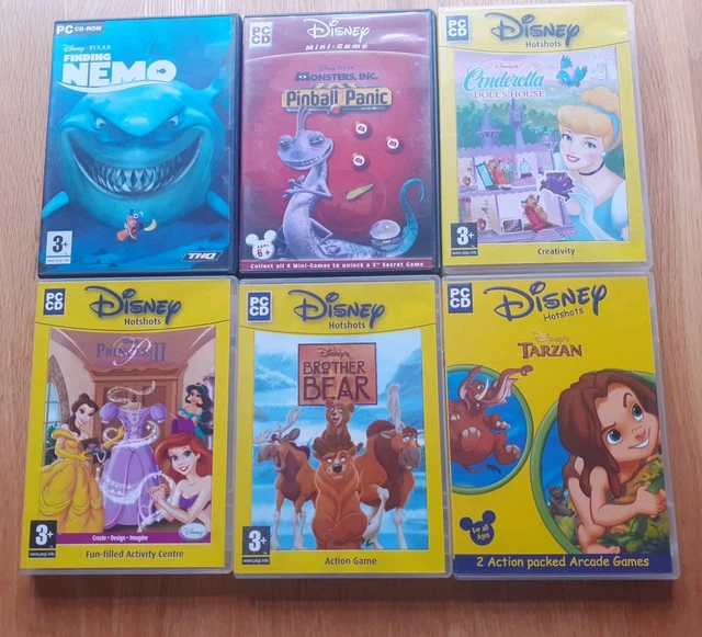 DISNEY PC GAME Bundle X6 Tarzan Finding Nemo Monsters Inc Brother Bear ...