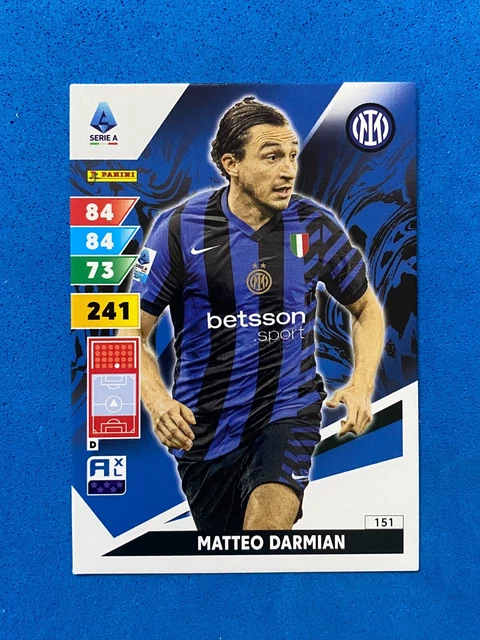 PANINI CALCIATORI ADRENALYN 2024-25 2025 n.151 Matteo Darmian (Inter) 🟥 ...