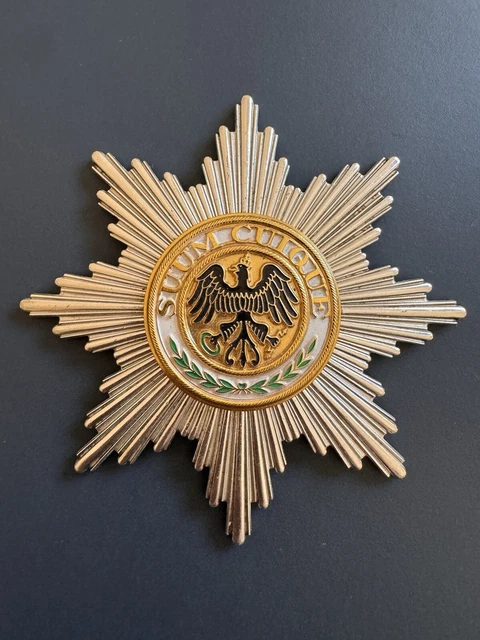 WW1 IMPERIAL GERMAN Prussian Order of the Black Eagle Breast Badge Star ...