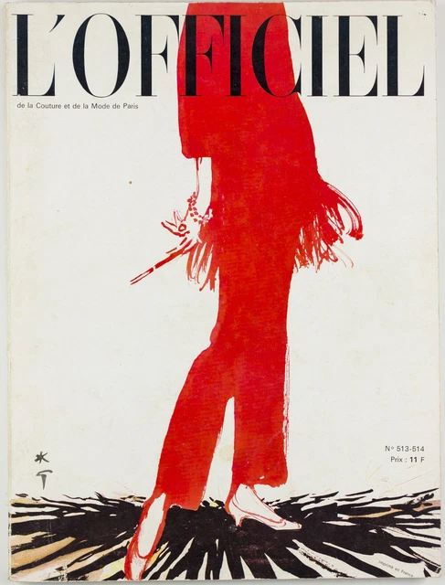 RENE GRUAU GRES Vivier L’OFFICIEL MAGAZINE December 1964 Cardin LANVIN ...