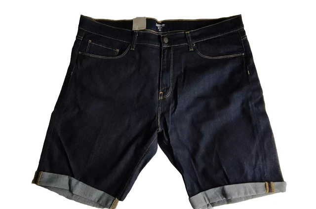 SHORT BERMUDA JEAN Carhartt WIP Swain short Spicer homme W38 neuf new ...