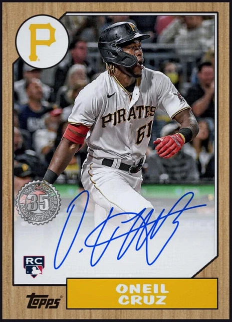 2022 1987 TOPPS Baseball Rookie Autografo - CARTA DIGITALE FIRMA ONEIL ...