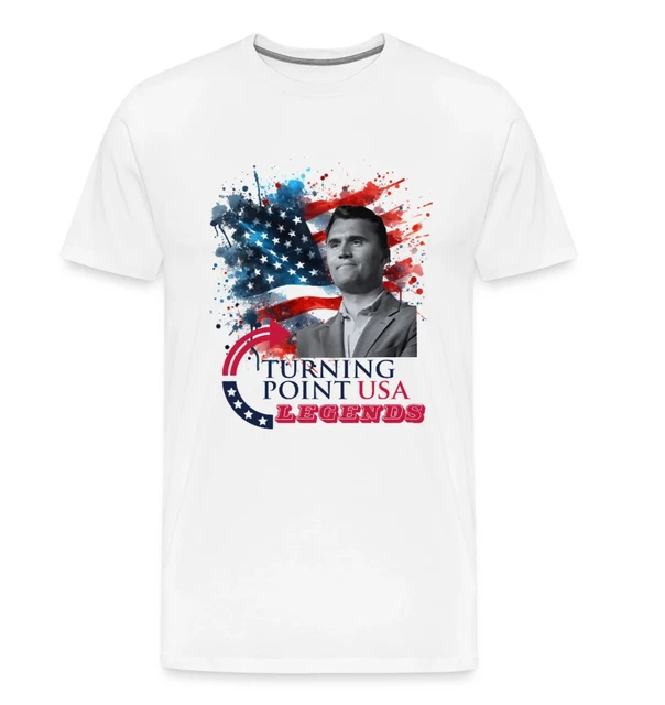 TURNING POINT USA Legends Charlie Kirk White T Shirt $28.07 - PicClick CA